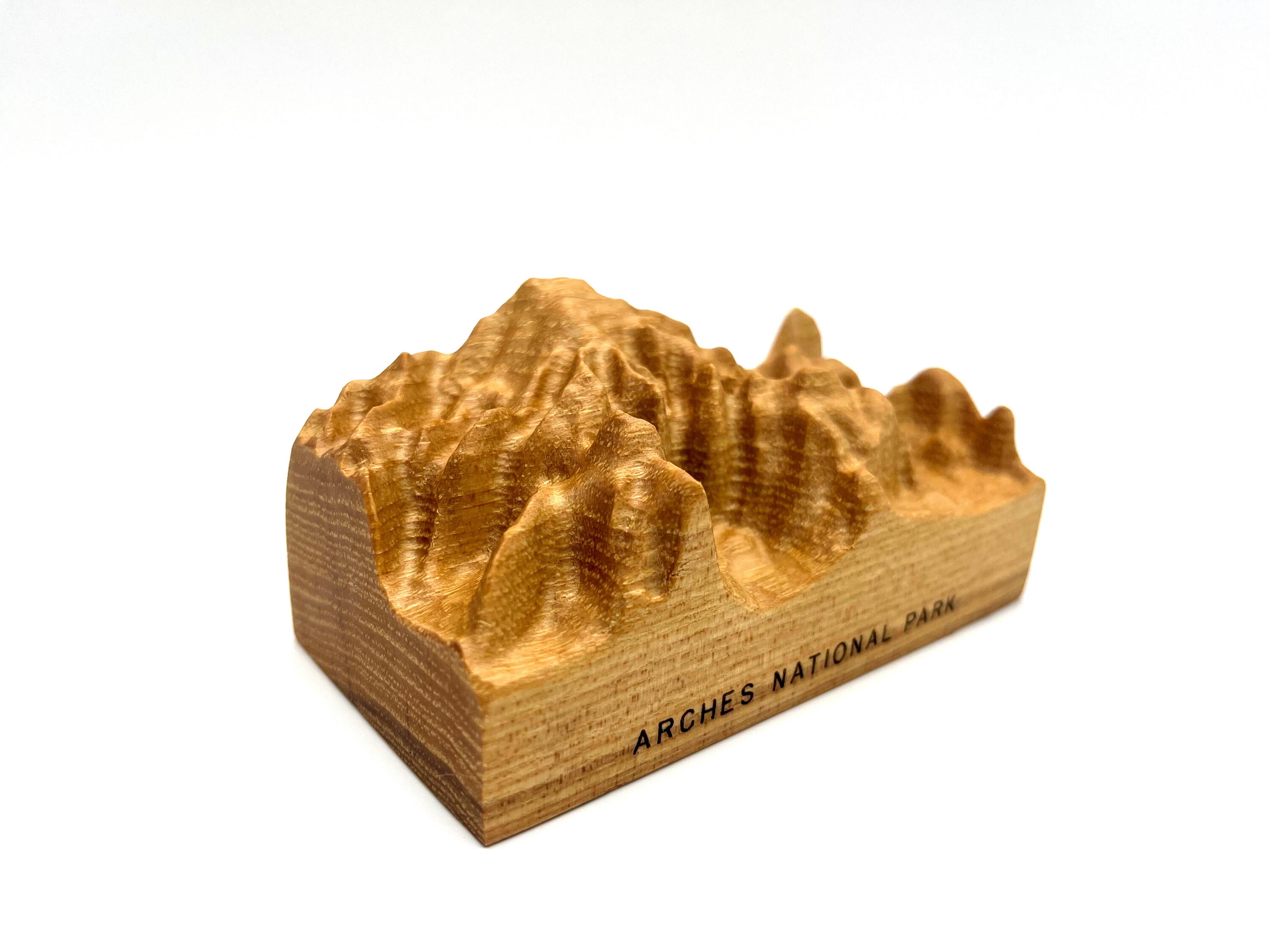 Arches National Park Wood Carving; Solid Wood Topography Souvenir ...