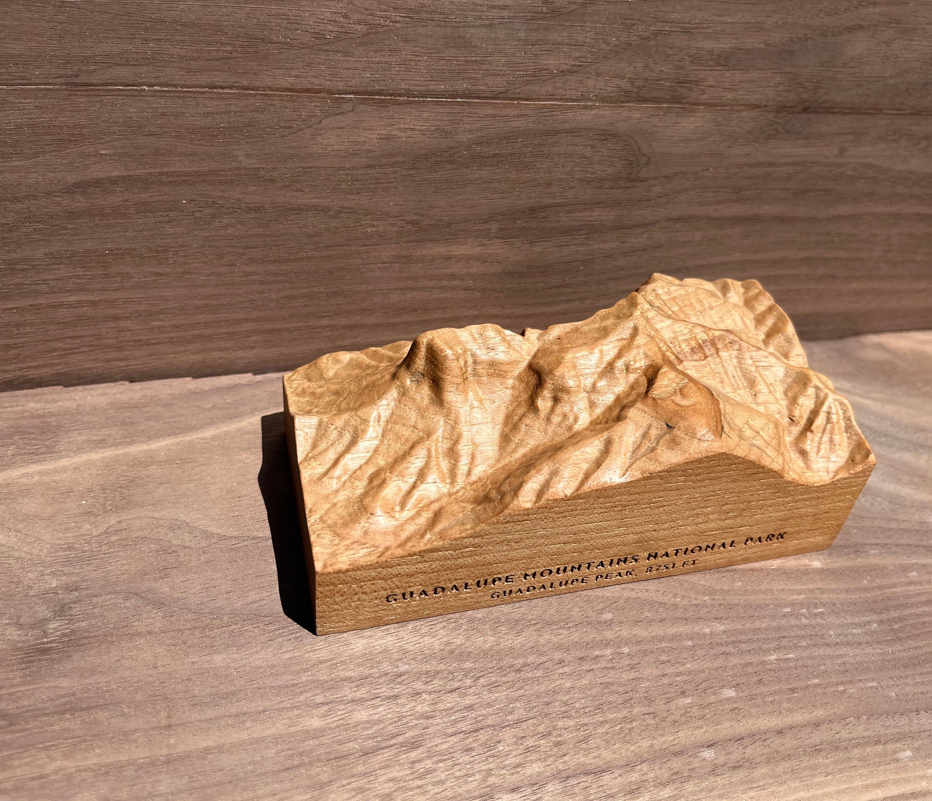 Guadalupe Mountains National Park Model, Guadalupe Peak Carving Made ...