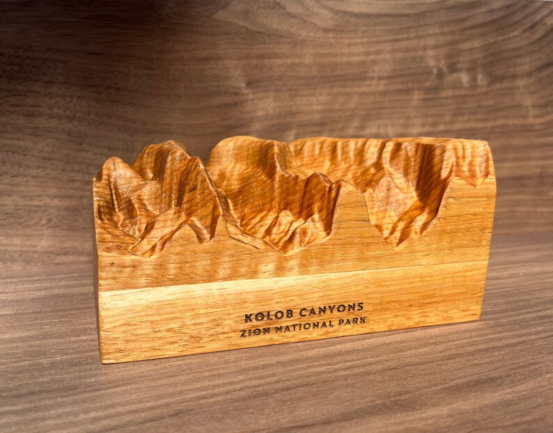 Kolob Canyons Topographical Carving; Zion National Park Model, Carved ...