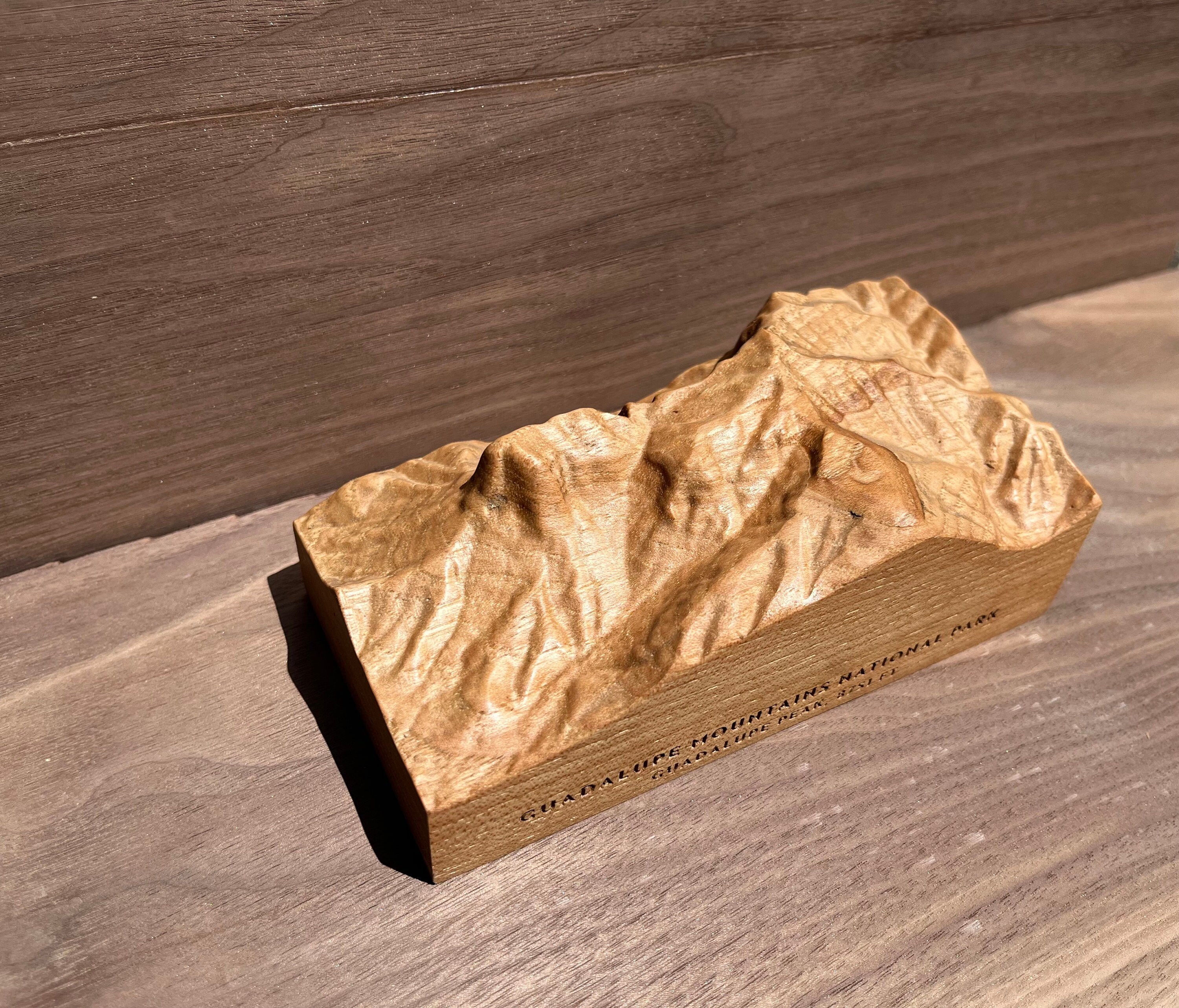 Guadalupe Mountains National Park Model, Guadalupe Peak Carving Made ...