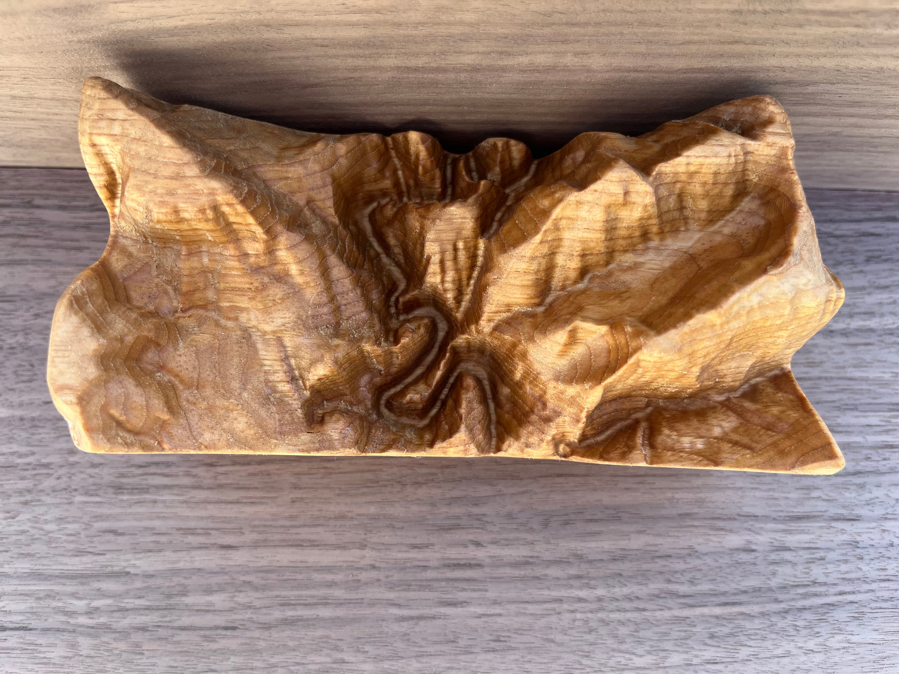 The Narrows Topographical Carving; Zion National Park Model, Carved ...