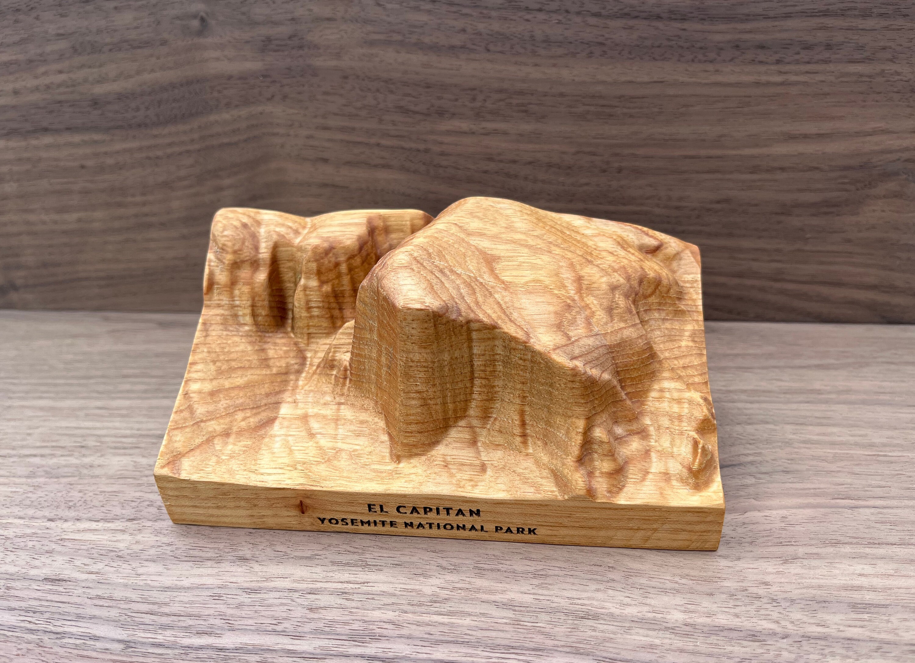 El Capitan Topographical Carving; Yosemite National Park Model, Carved ...