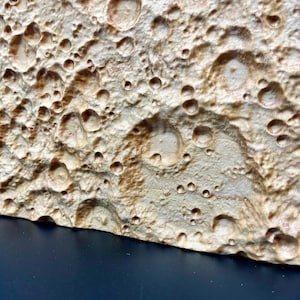 Lunar Surface Carving; Moon Crater Topography Created From 3D NASA Data ...