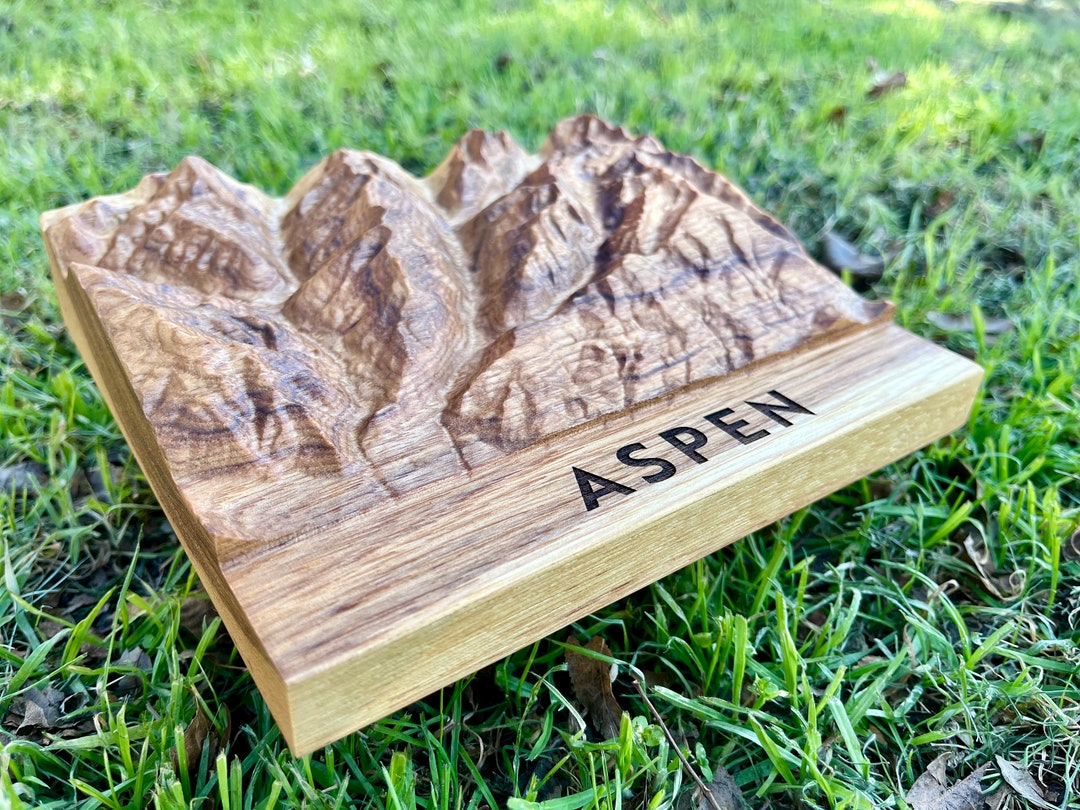 Aspen Mountains Wall Hanging, Complete With the Four Skiing Mountains ...