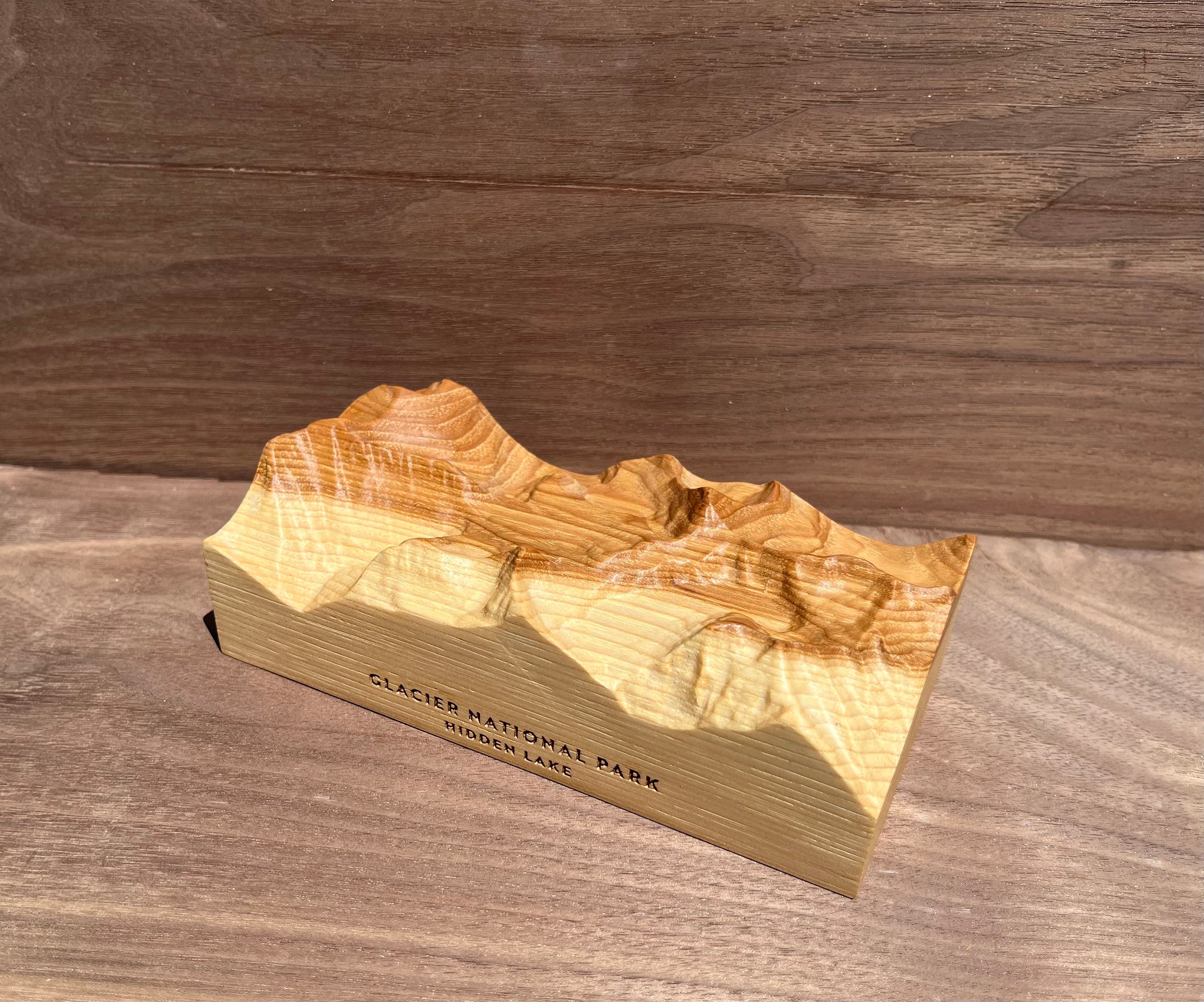 Glacier National Park Model, Topographical Carve of the Hidden Lake ...