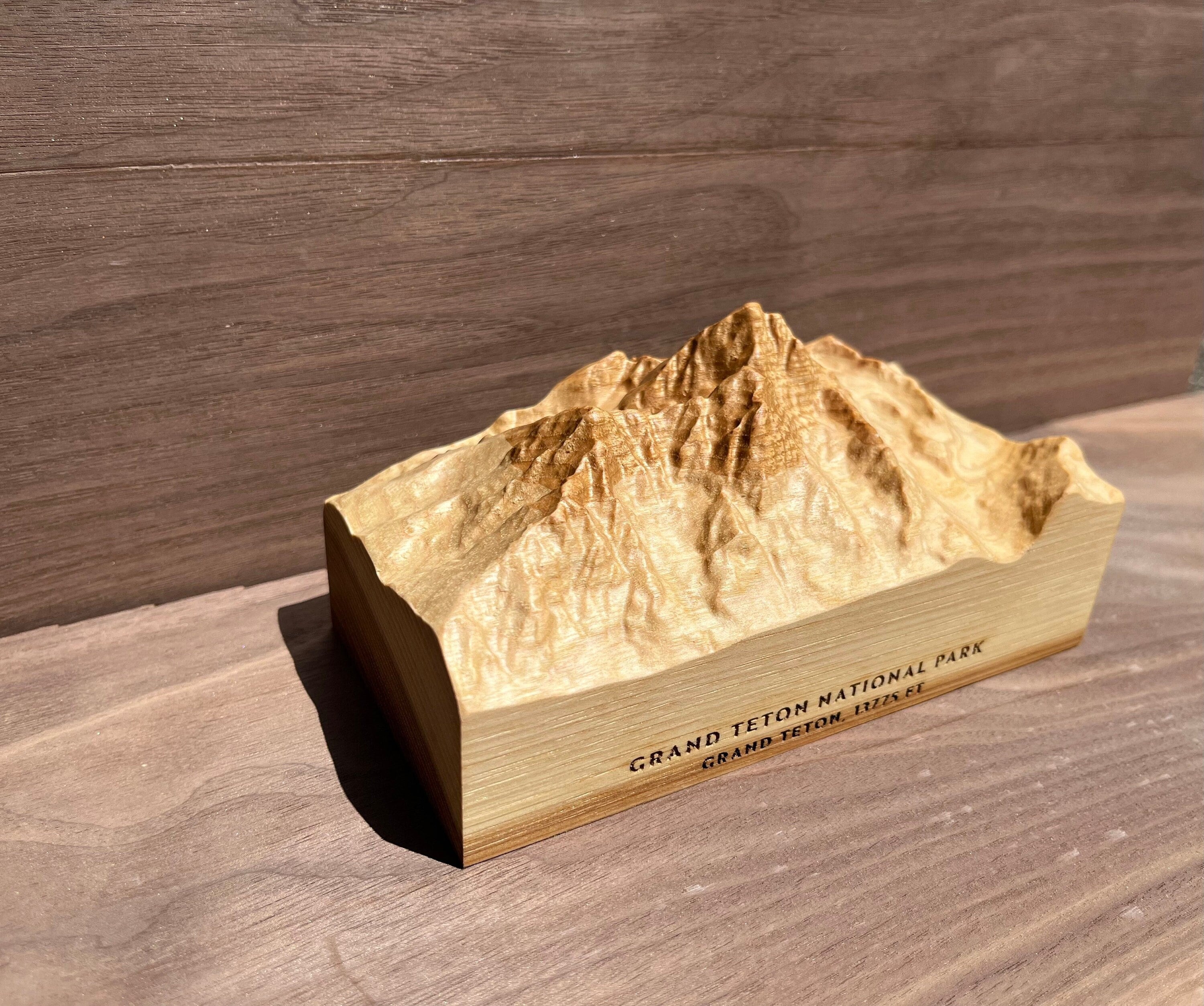 Grand Teton National Park Model, Topographical Carve of the Tetons Made ...