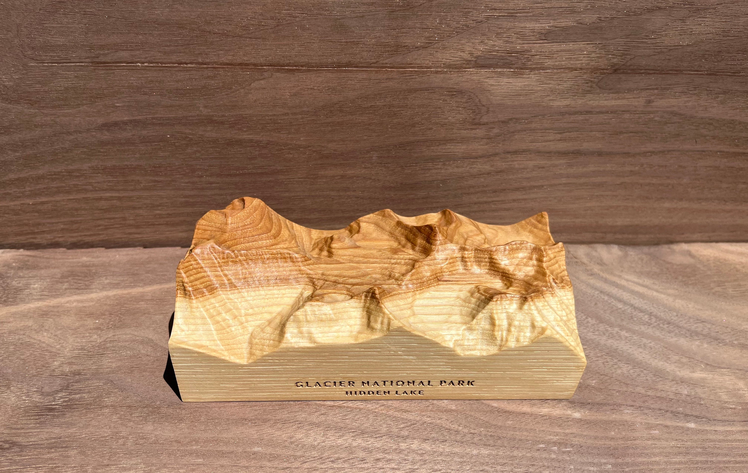 Glacier National Park Model, Topographical Carve of the Hidden Lake ...