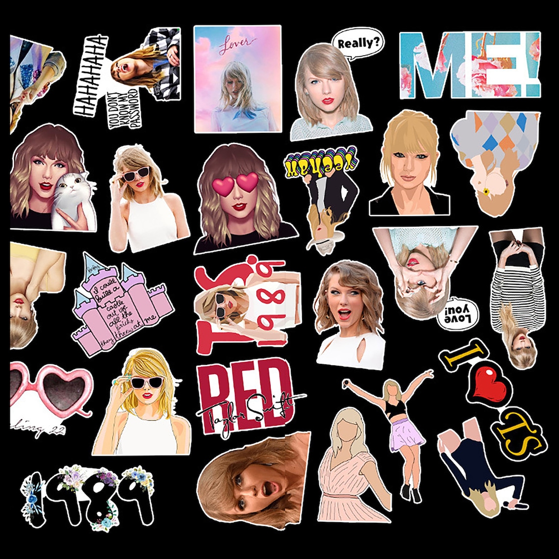 50pcs Taylor Swift stickers ver 1.0 Famous StickersMusic | Etsy