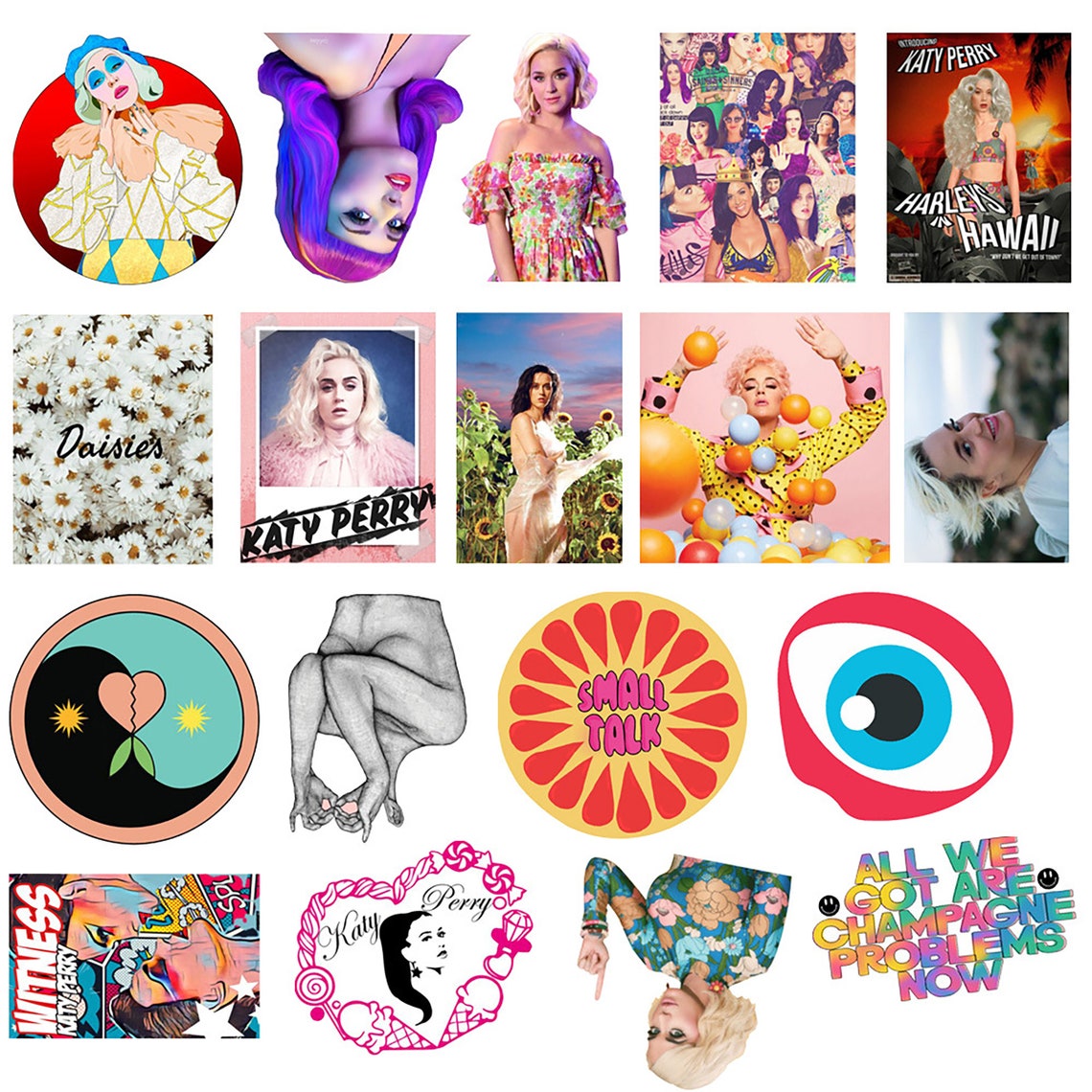 50pcs Katy Perry stickers Famous StickersMusic StickersMTV | Etsy