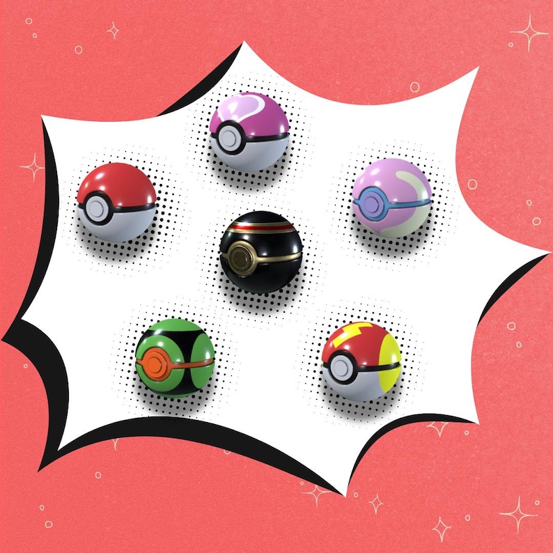 Throwable Pokeball Pack #1|assets for Streaming|twitch Integrated ...