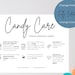 Editable Candy Care Package, Printable Candy Care Card Template, Sweets ...
