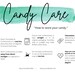 Editable Candy Care Card, DIY Care Card Inserts, Lolly Care Template ...