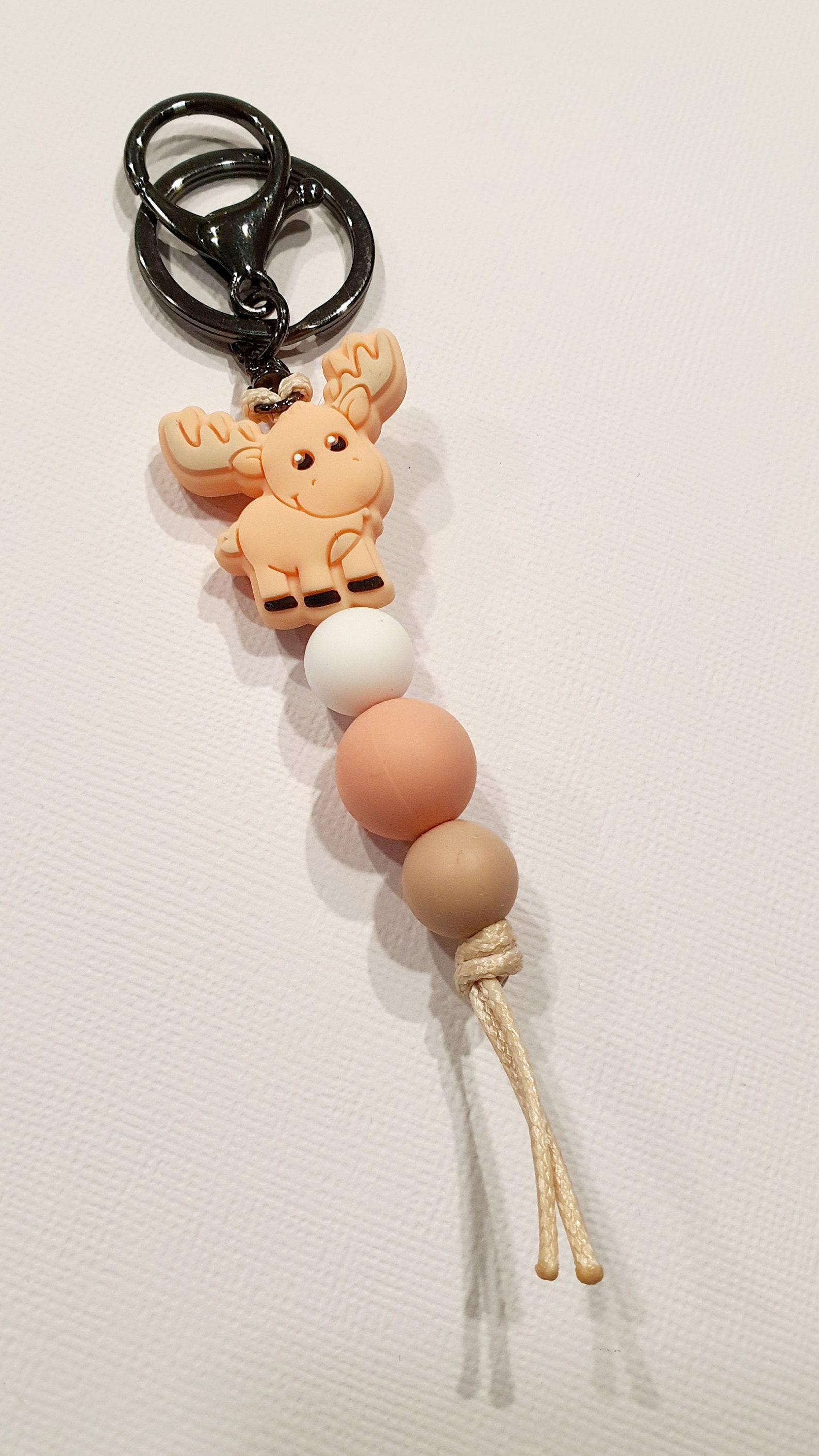 Christmas Key Ring Silicone Bead - Reindeer/snowman/santa/ginger Bread ...
