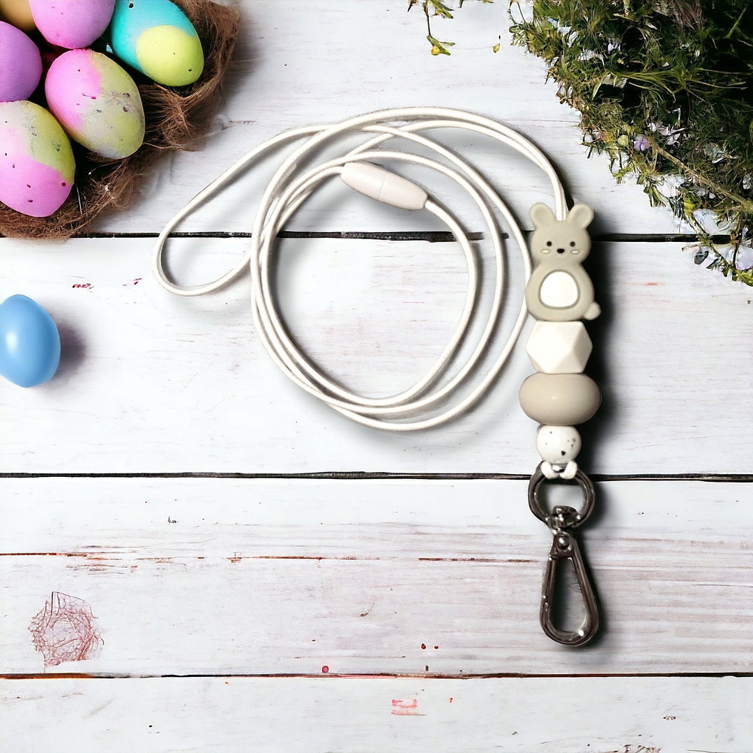 Bunny Lanyard | Easter Kids Lanyard | Teachers Lanyard | Kindergarten ...