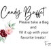 Candy Bar Sign Template, A5 Small Sign, Editable, Printable, DIY ...