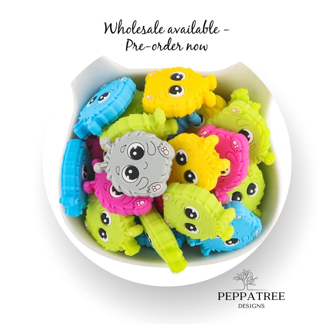 Love Bugs Fizz Balls Monster Silicone Bead | 1pce | AU | Various ...