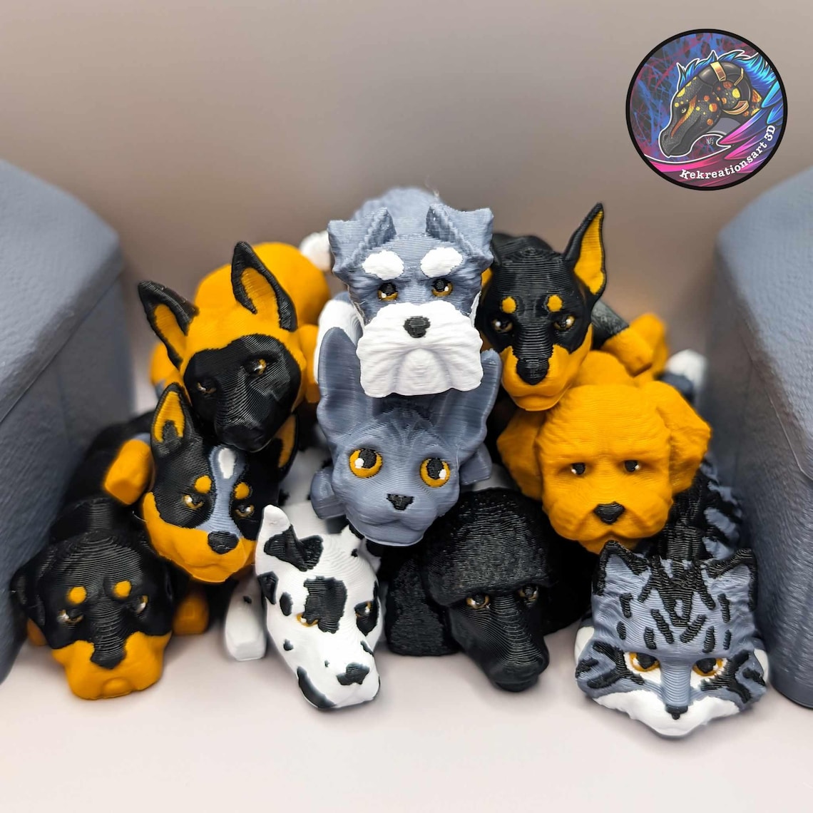 Custom 3D Printed Dog - Etsy