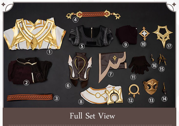 Mejor calidad Aether Genshin Impact Cosplay Costume Full Set - Etsy España