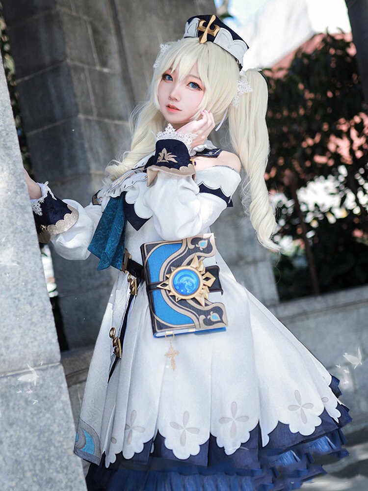 Best Quality Barbara Genshin Impact Cosplay Costume Full Set - Etsy UK
