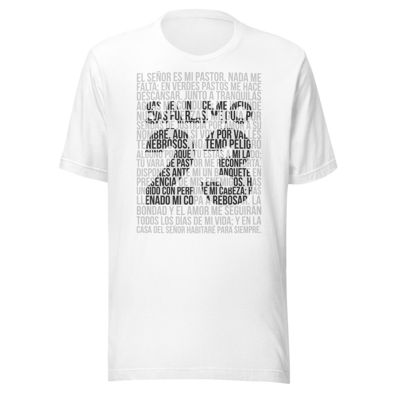 Salmo 23 Español Bible Verse, Christian Apparel, Christian Clothing ...