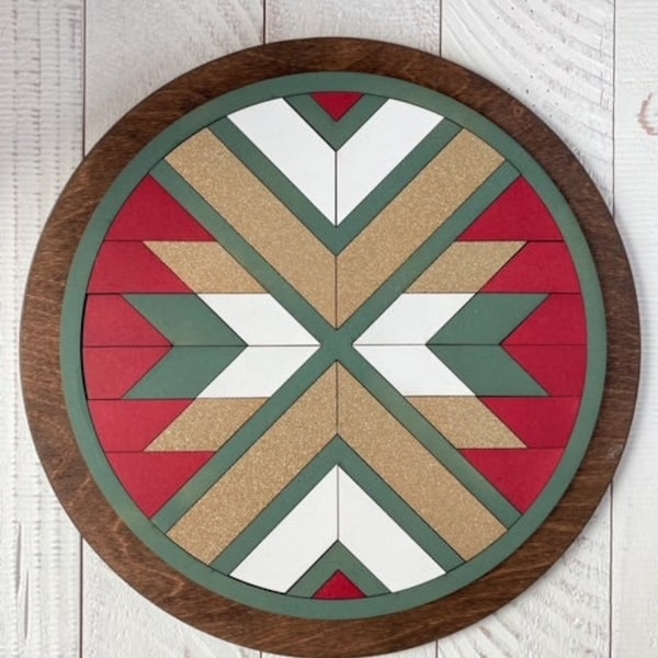 Round Barn Quilt - Etsy