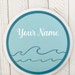 Beach Name Sign Digital Cut File Glowforge SVG File Wave - Etsy