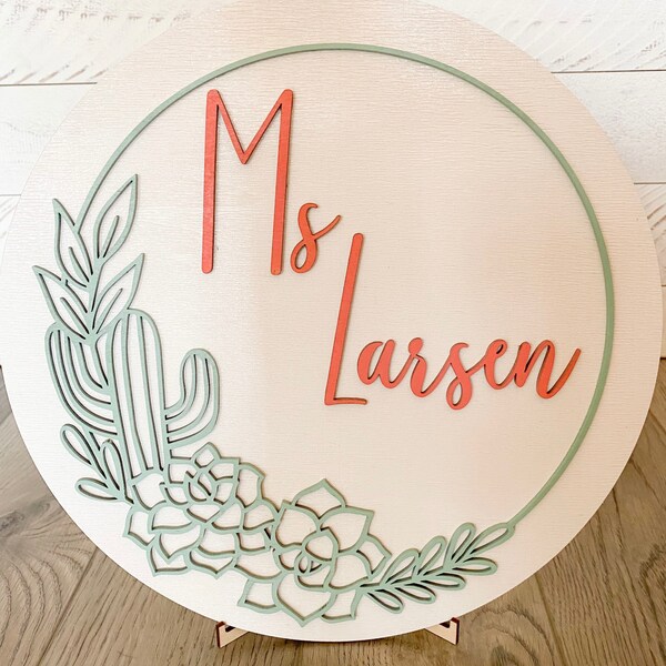 Teacher Sign Succulent - Etsy