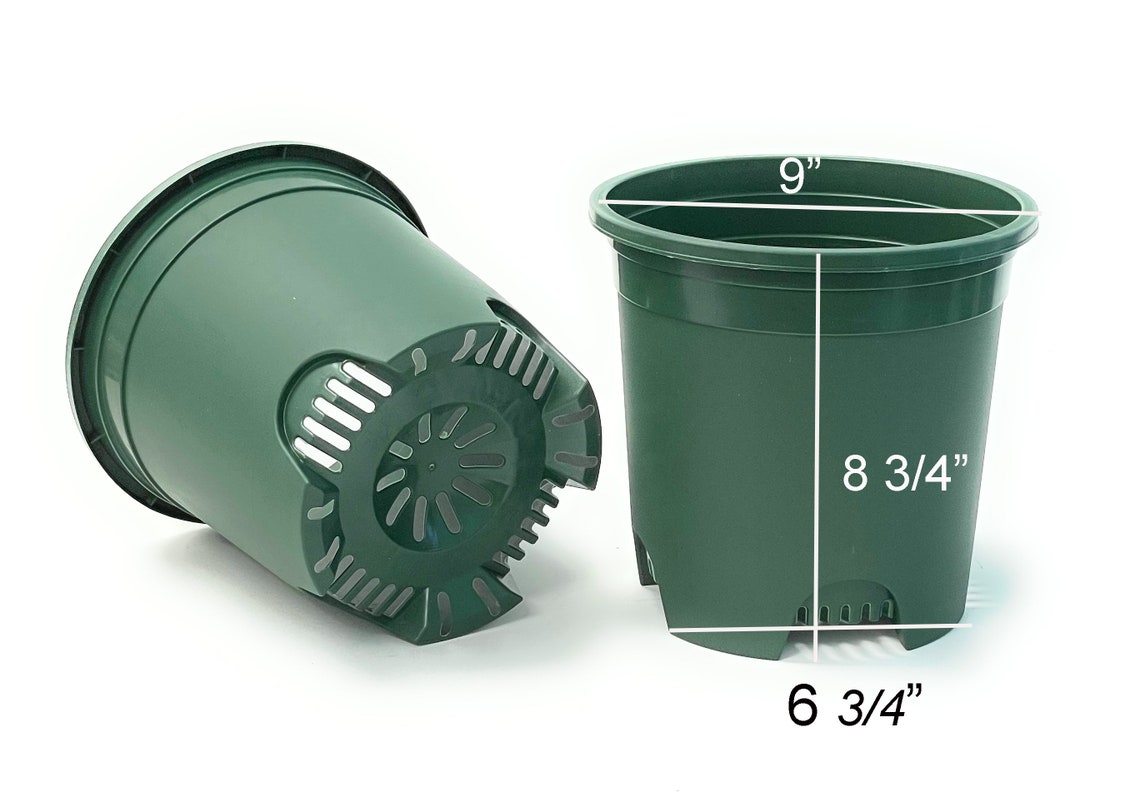 2 Gallon Nursery Pot Plastic 10-pack Planter Pots Pot Liners - Etsy