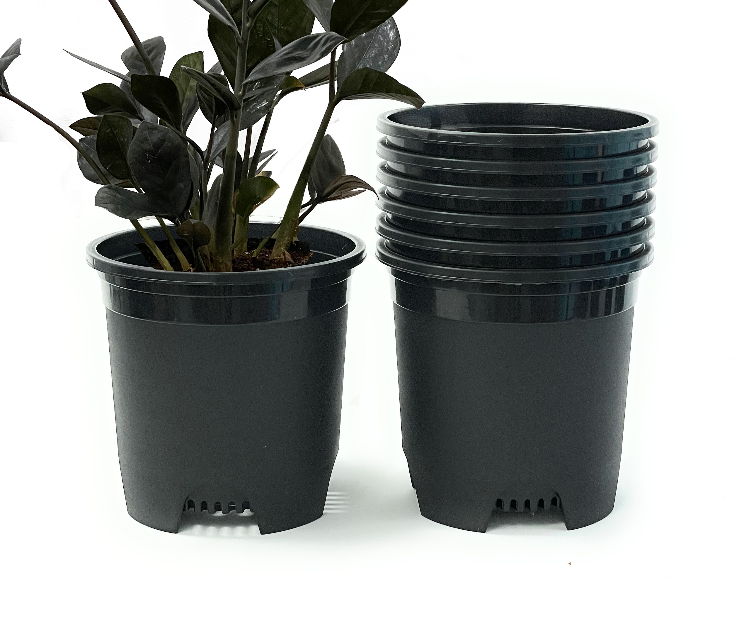 2 Gallon Nursery Pot Plastic 10-pack Planter Pots Pot Liners - Etsy