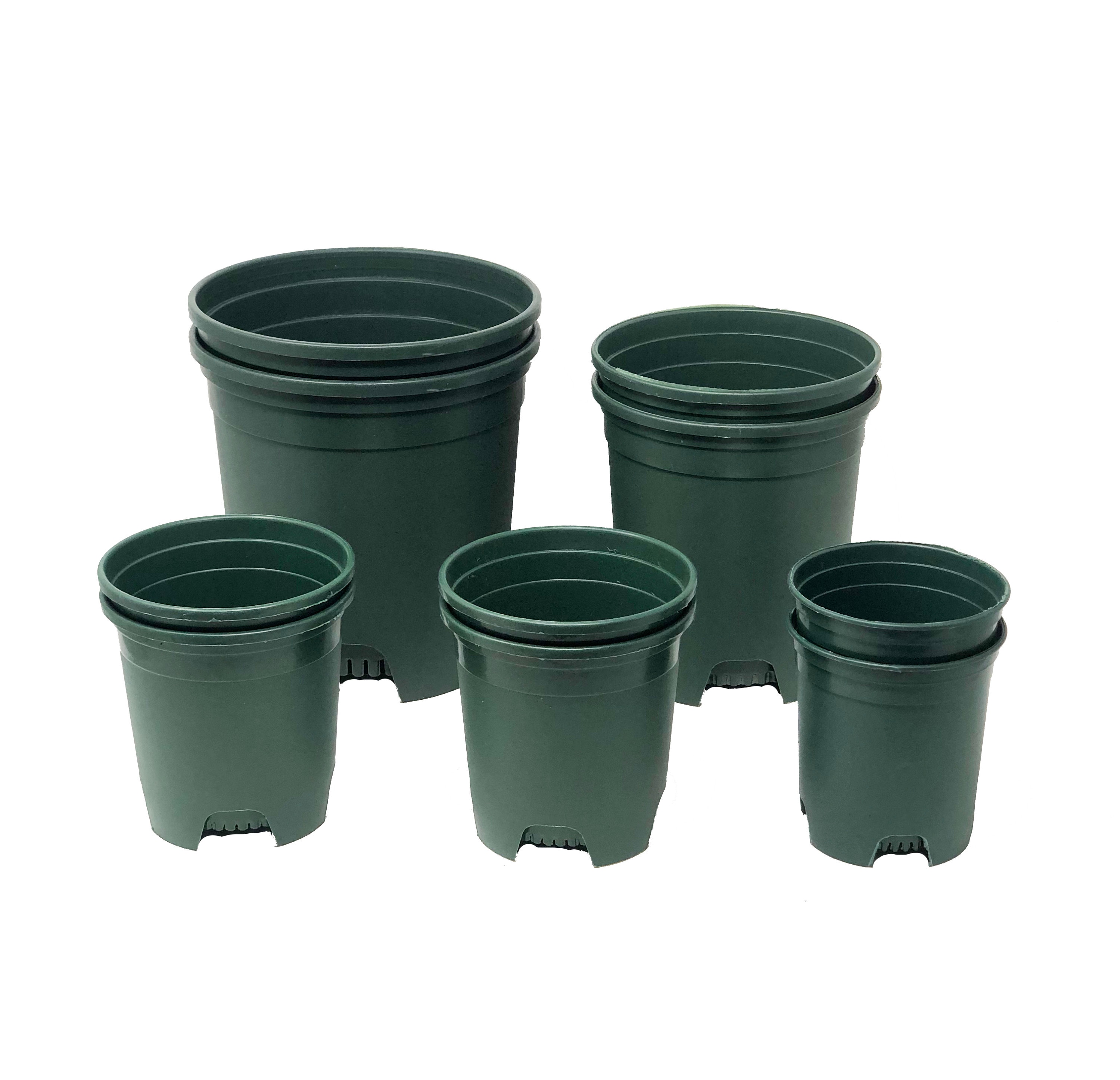 10-pack Variety Sizes Plastic Nursery Planter Pots 4 in to 7.5 - Etsy