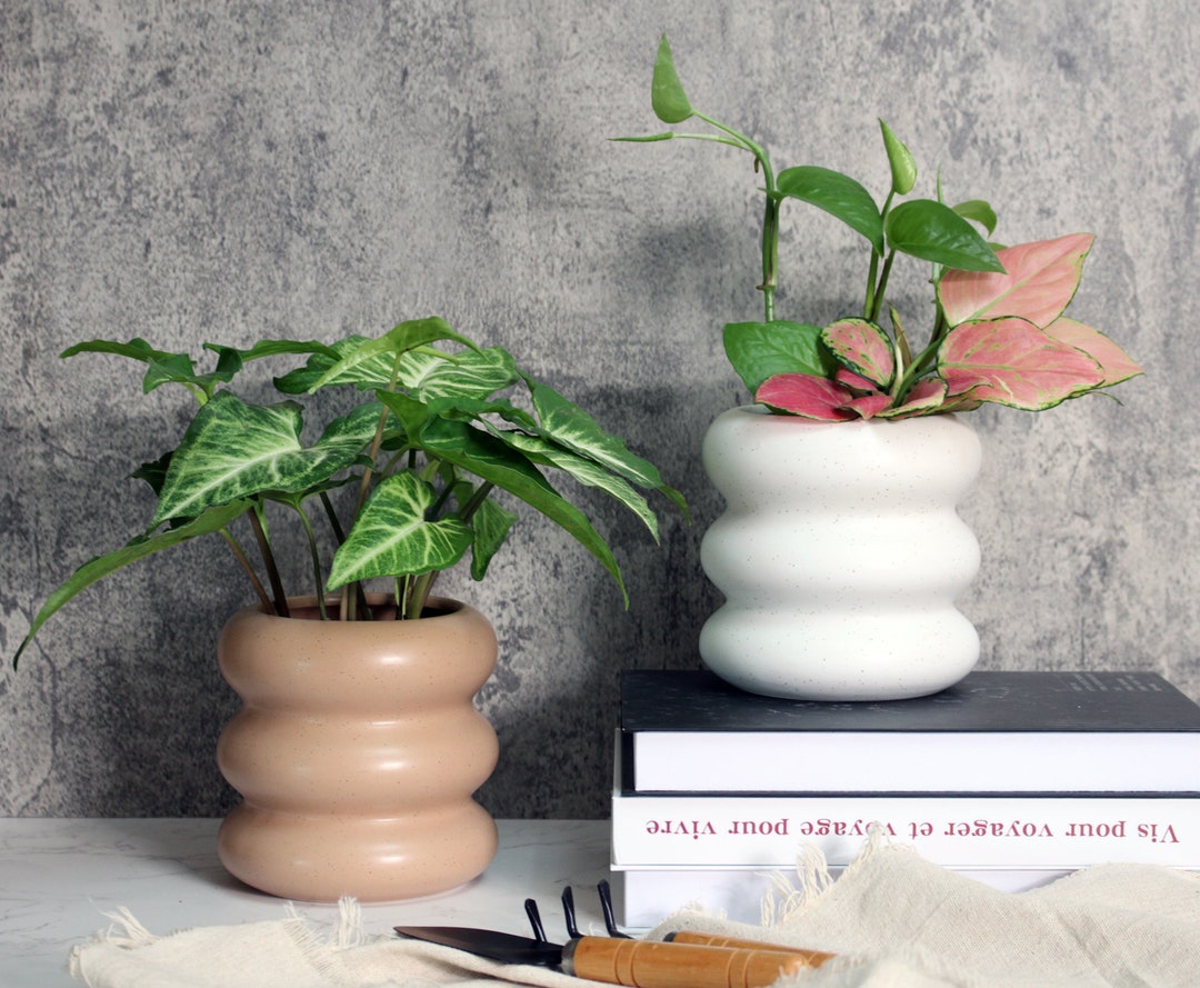 Ceramic Bubble Planters 2-pack 4.5 Inch, Succulent Planter, Stacked ...