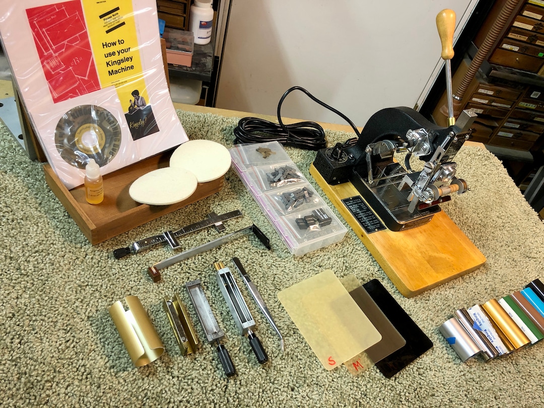 Kingsley Hot Stamping Machine (complete Kit)- Model M50 2-line ...