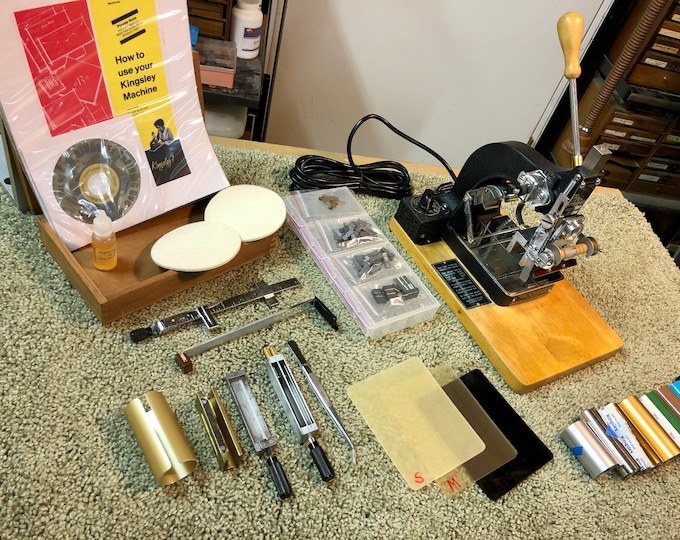 2. Kingsley Hot Stamping Machine (complete Kit)- Model M50 2-line ...
