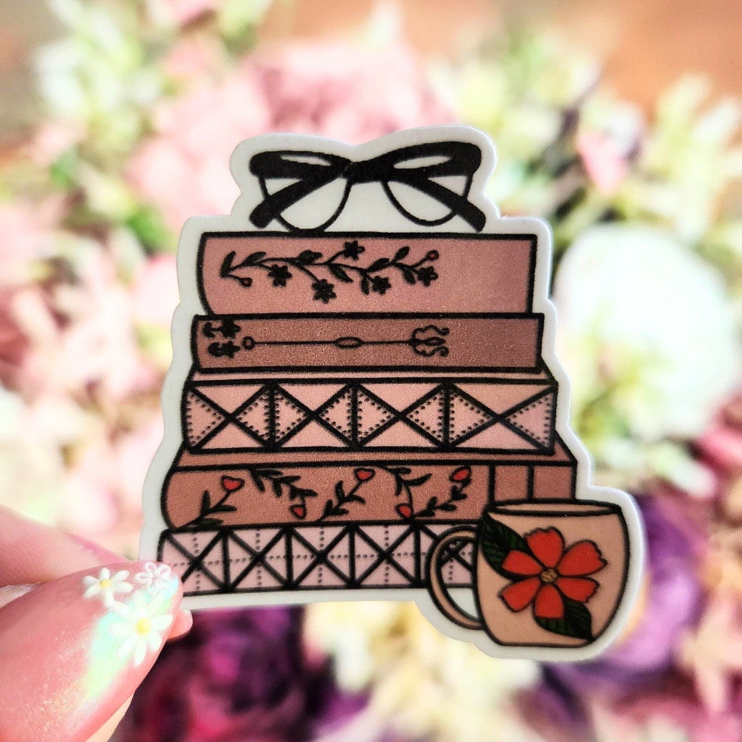 Book Stack | Journal Stack Sticker - Etsy