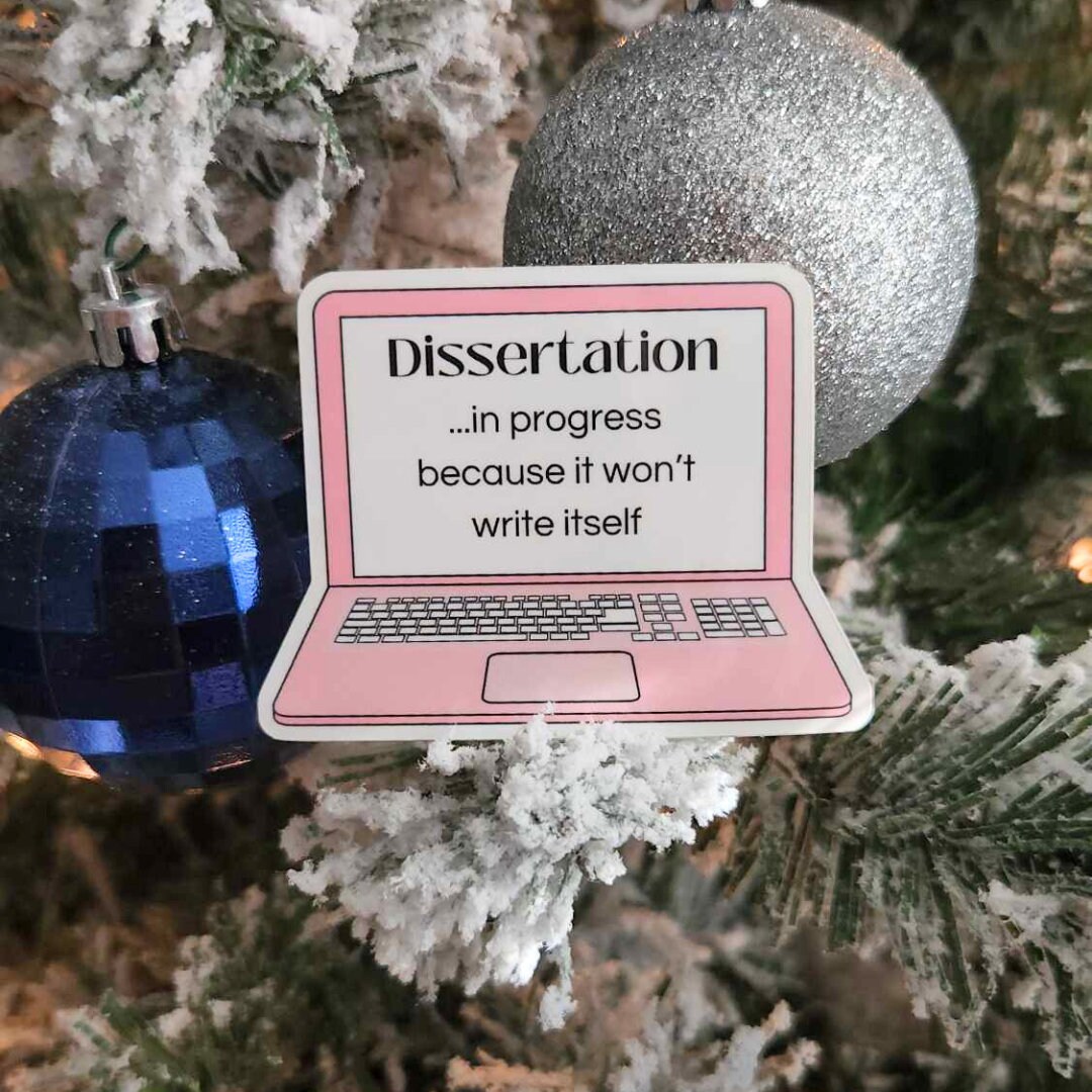 Dissertation in Progress Sticker | Ph.d. Sticker - Etsy