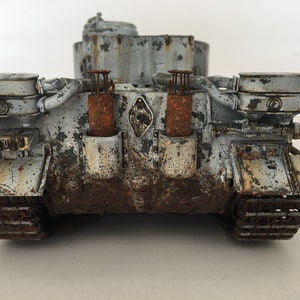 Tiger 1 Tank Early 1/35 Scale Winter Camouflage Heavily Weathered Lots ...