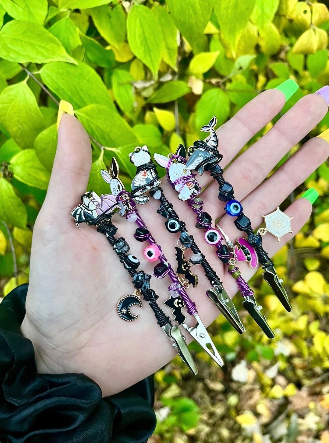 Wire Wrapped Clip Grab Helper ATM Clip Nail Helper Keychain Accessory ...