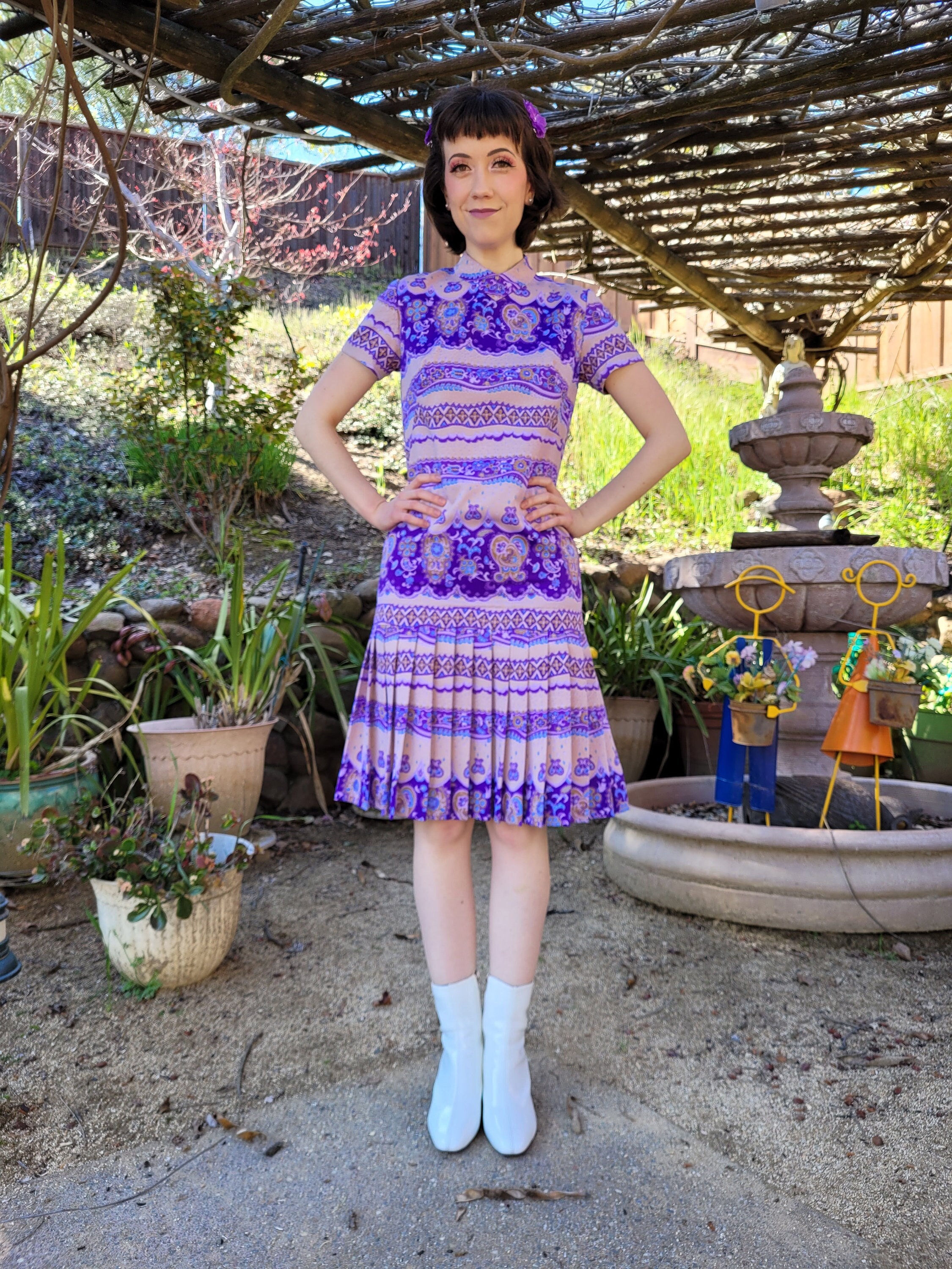 Paisley Psychedelic Mod Scooter Dress // Vintage 1960s / Nicole San ...