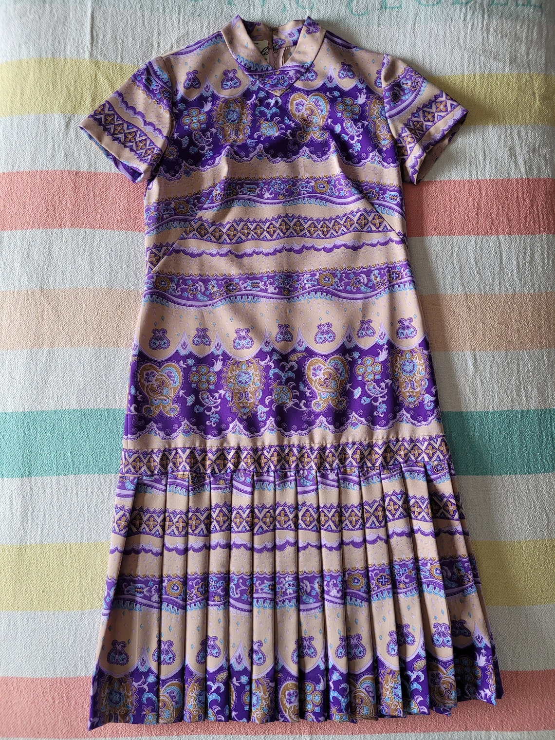Paisley Psychedelic Mod Scooter Dress // Vintage 1960s / Nicole San ...