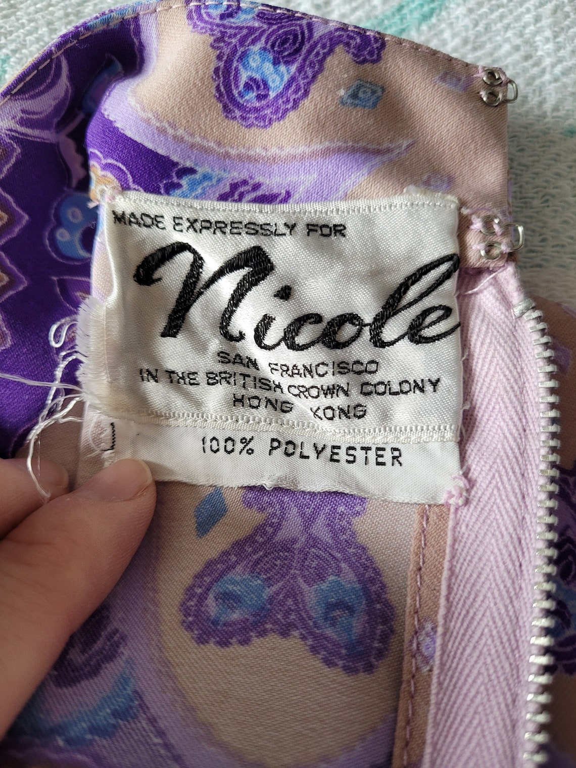 Paisley Psychedelic Mod Scooter Dress // Vintage 1960s / Nicole San ...