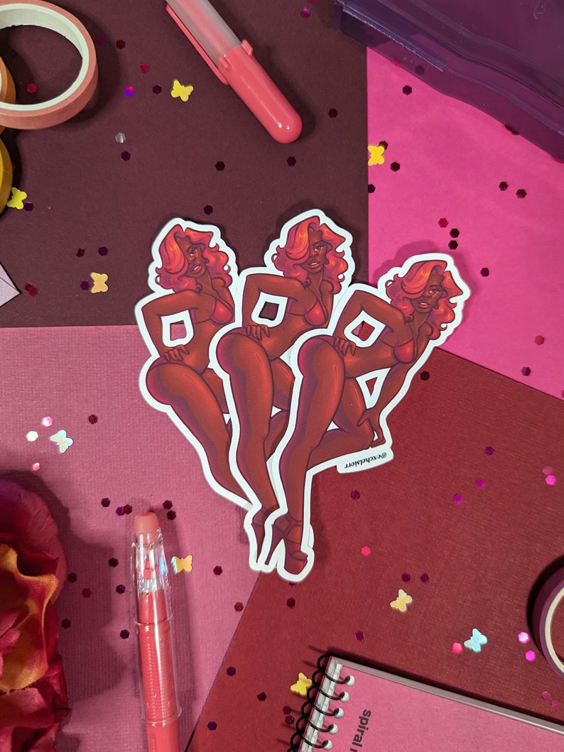 Juiced Dancer Girl Sexy Aesthetic Individual Sticker︱ Vinyl Matte ...