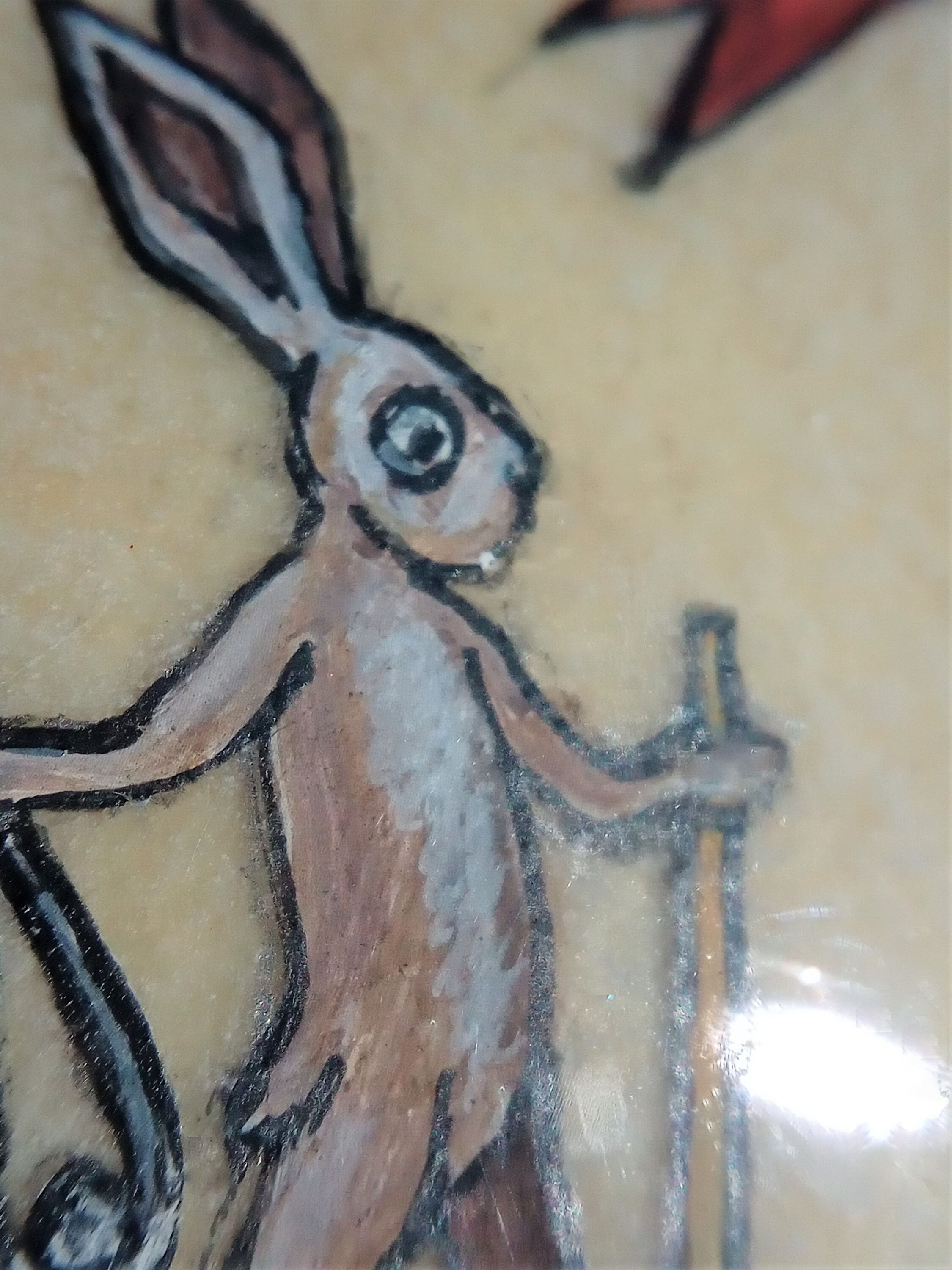 Bunny Vs. Knight Marginalia Pin Authentic Illuminated Art - Etsy UK