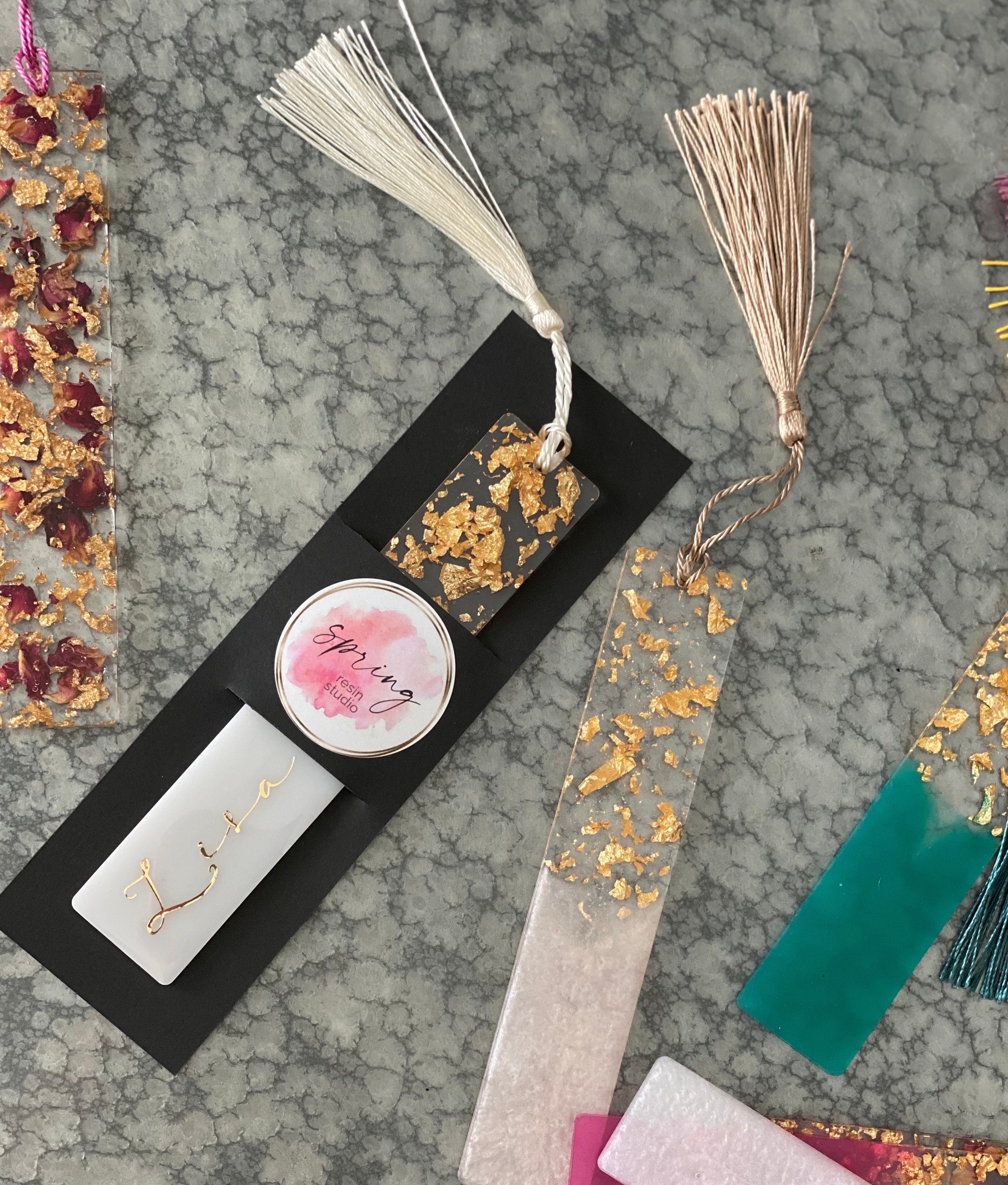 Personalized Resin Bookmark Handmade Book Accessories/Gift | Etsy