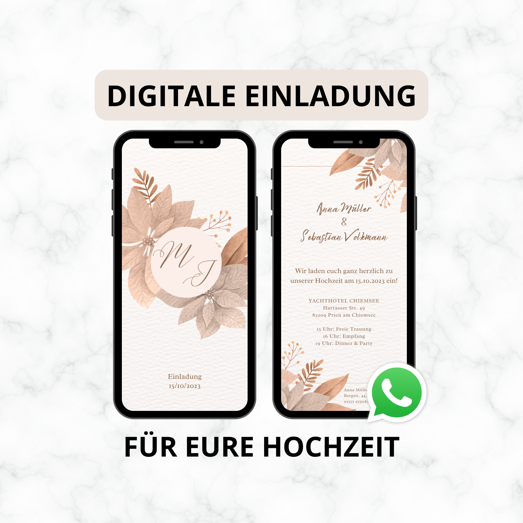 Wedding Invitation Digital ecard, Template for Wedding Invitation ...