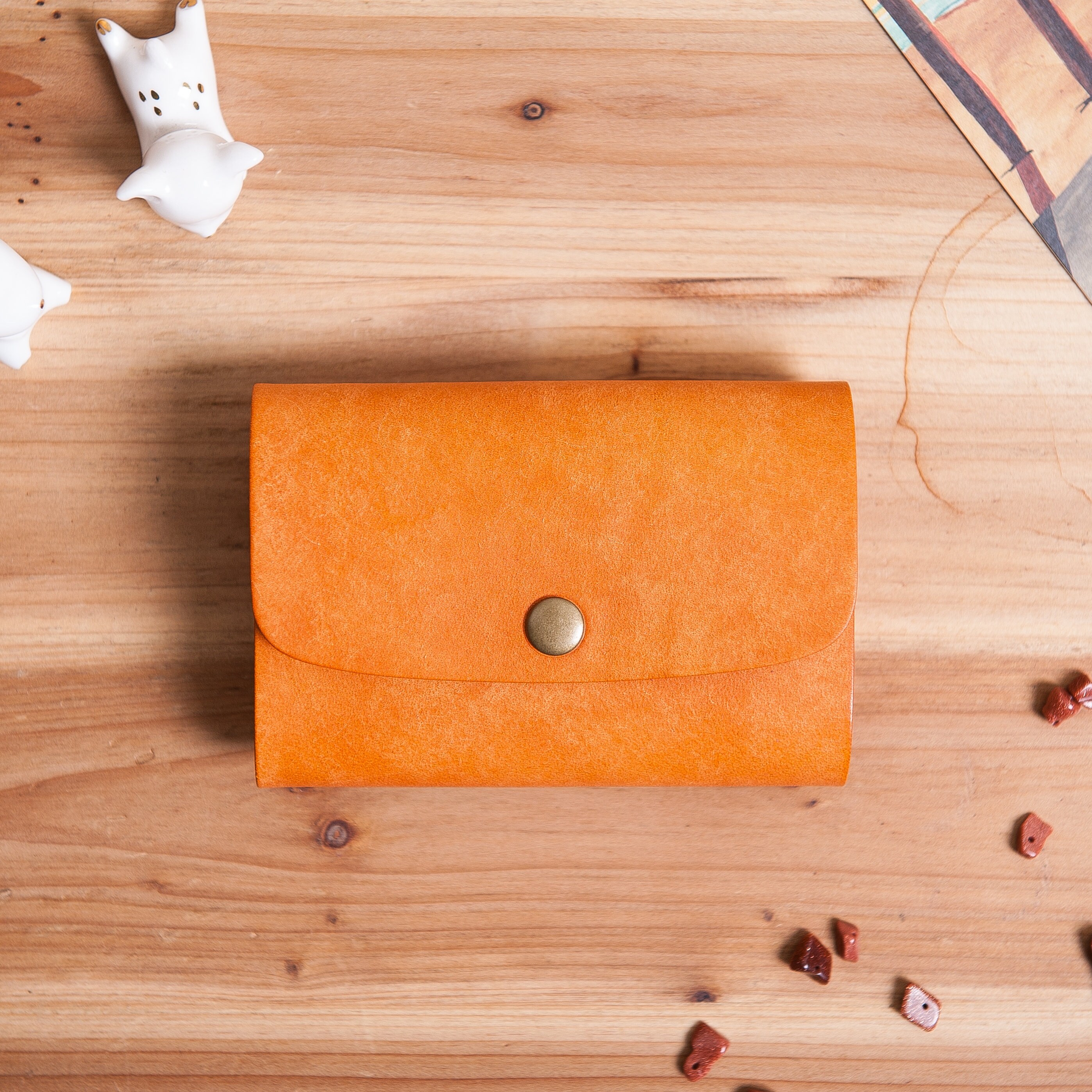 Personalized Leather Card Wallet Snap - Etsy