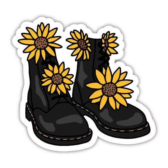 Daisy Boots Sticker - Etsy