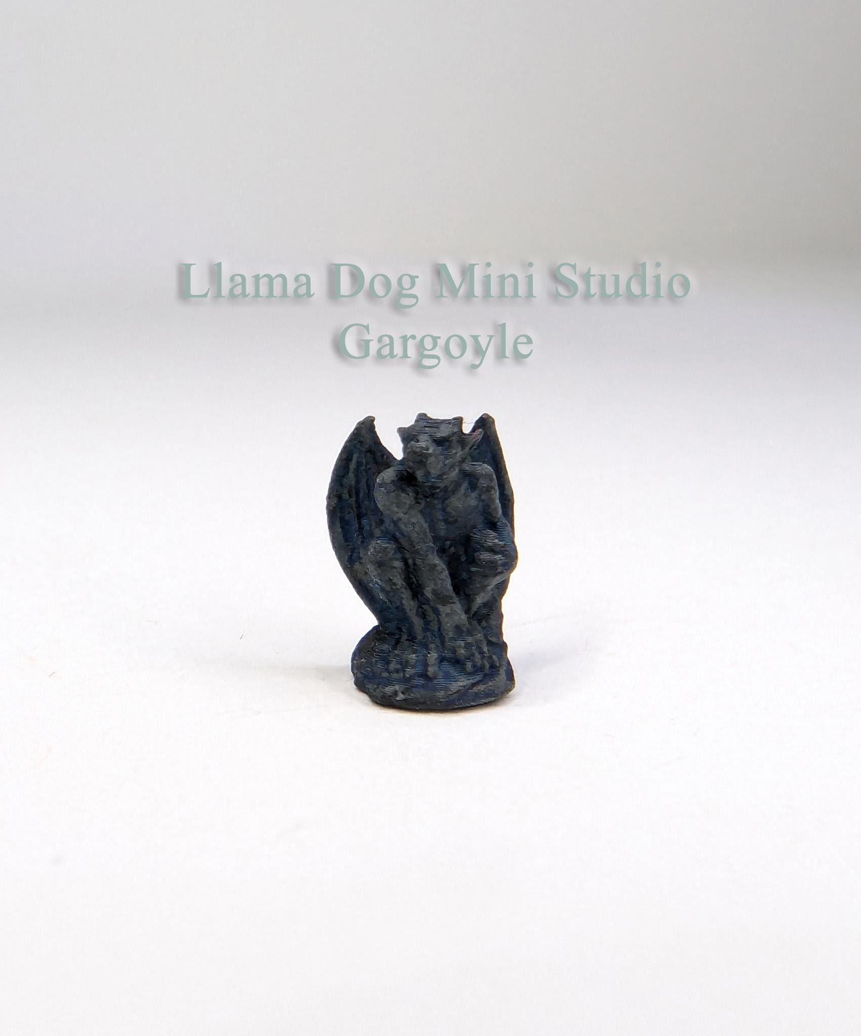 Gargoyle Micro Figurine (8mm - 5/16") | Hand-painted Miniature ...