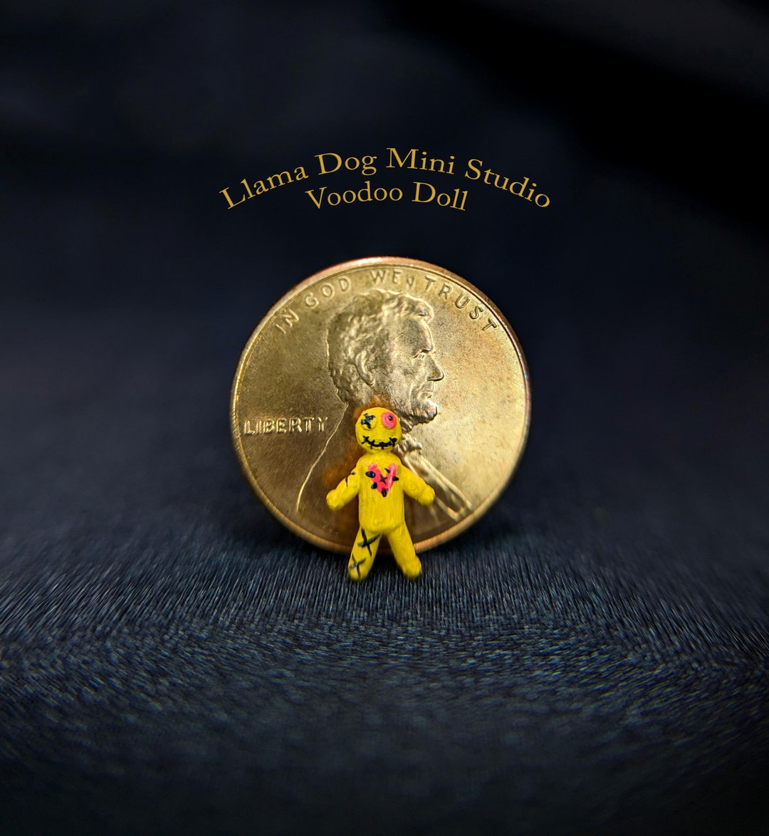 Miniature Voodoo Doll Hand Painted Micro Figurines for Jewelry, Diorama ...