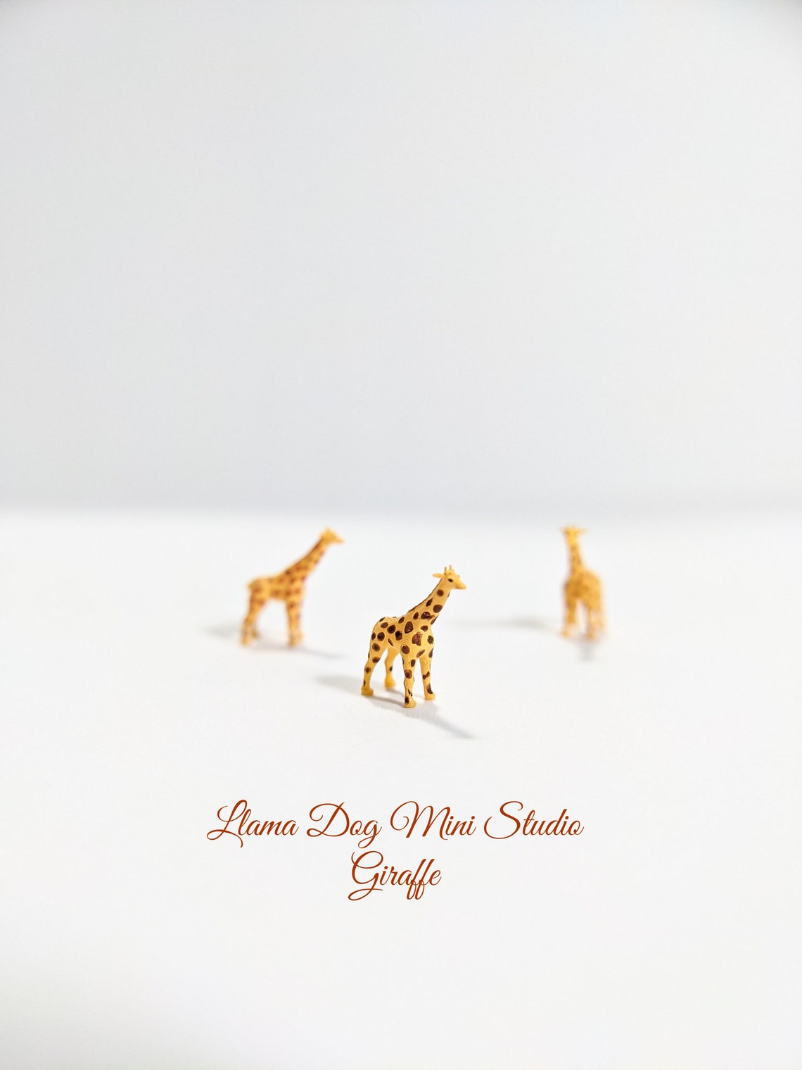 1 Hand Painted Micro Giraffe Miniature Figurines for - Etsy