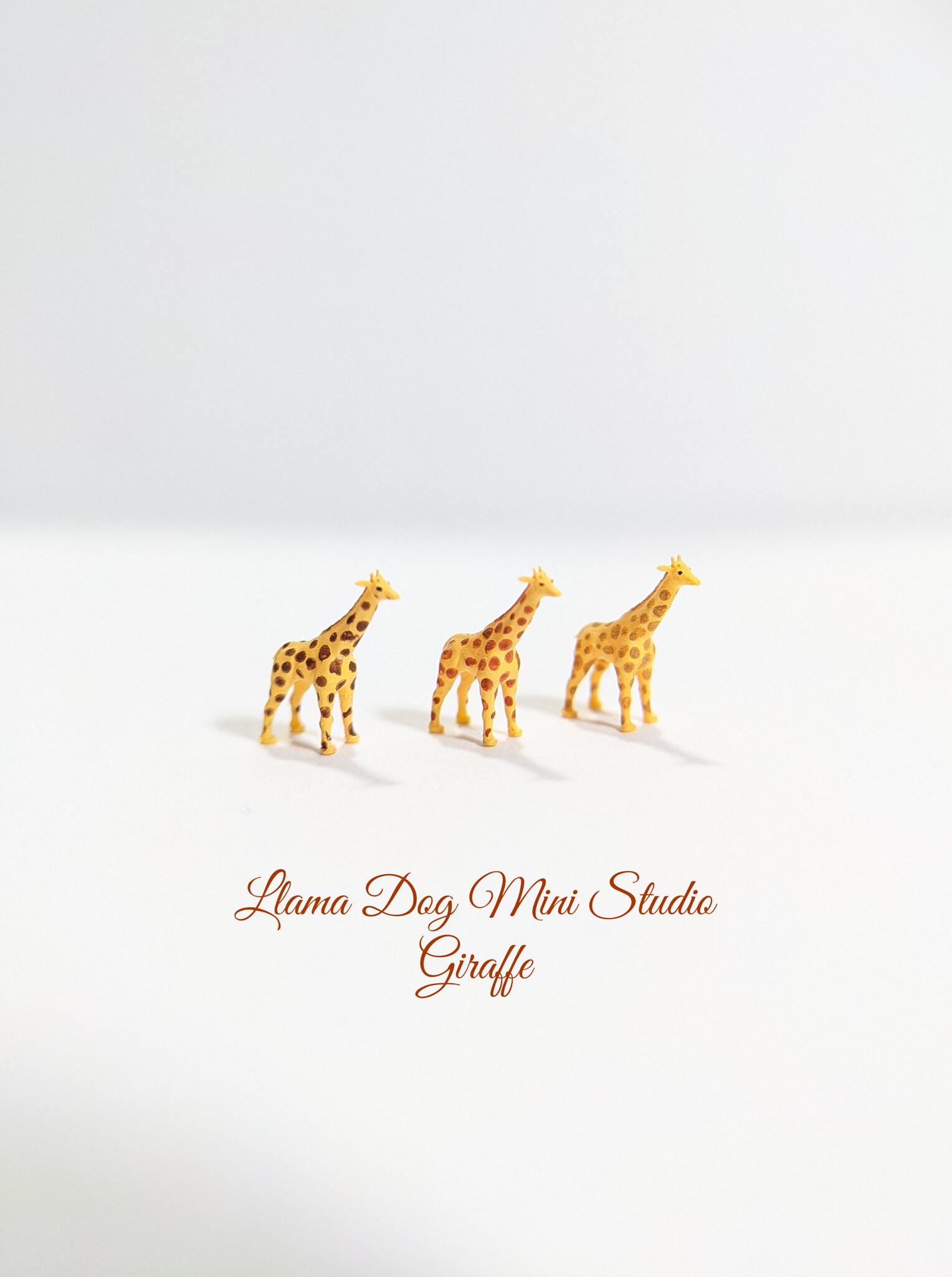 1 Hand Painted Micro Giraffe Miniature Figurines for - Etsy